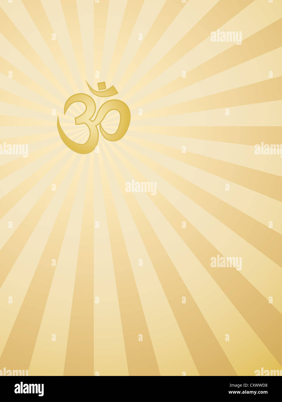 abstract rays background with Om sign Stock Photo - Alamy