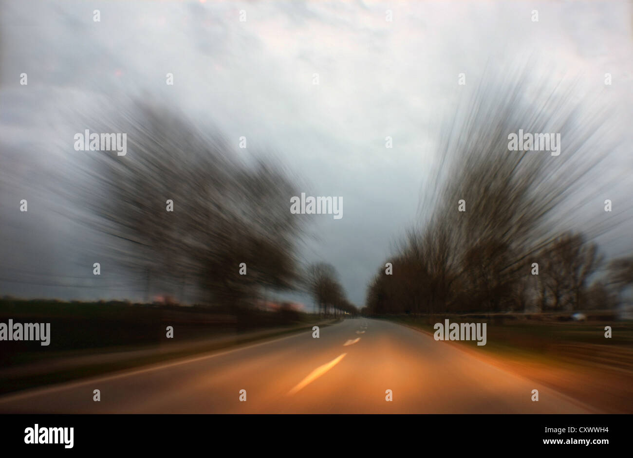 Blurry driving effect Stock Photo - Alamy