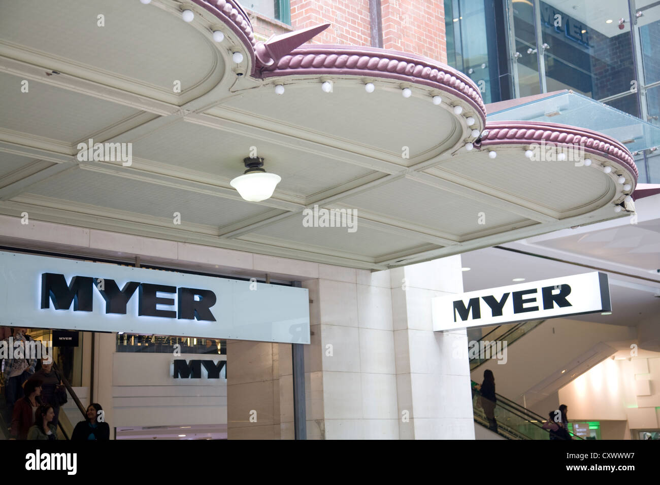 entrance to myer department store in sydney,australia Stock Photo - Alamy