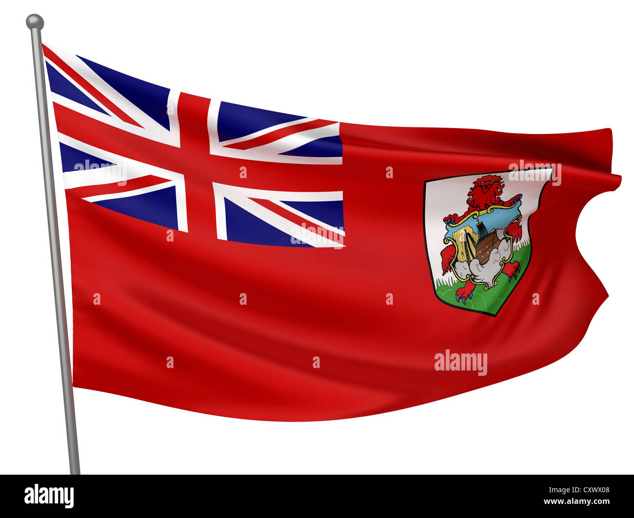 Bermuda National Flag - All Countries Collection - Isolated Image Stock ...