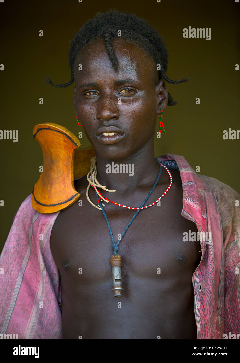 Dassanech Tribe Man, Omorate, Omo Valley, Ethiopia Stock Photo - Alamy