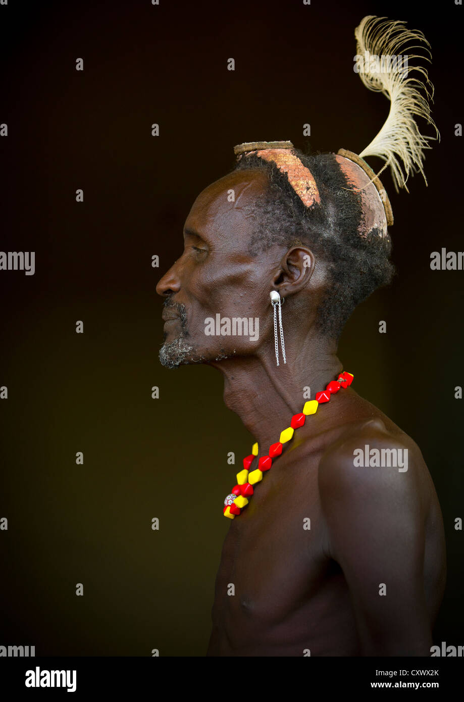Dassanech Tribe Man, Omorate, Omo Valley, Ethiopia Stock Photo - Alamy