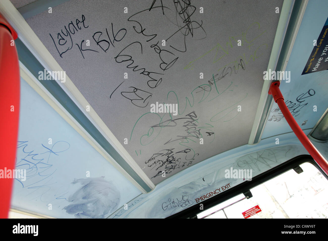 Graffiti on bus hi-res stock photography and images - Alamy