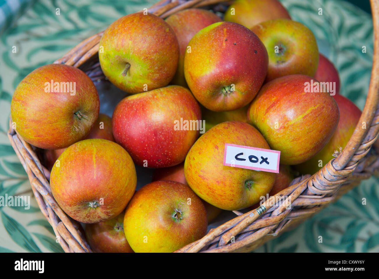 Basket of cox apples hi-res stock photography and images - Alamy
