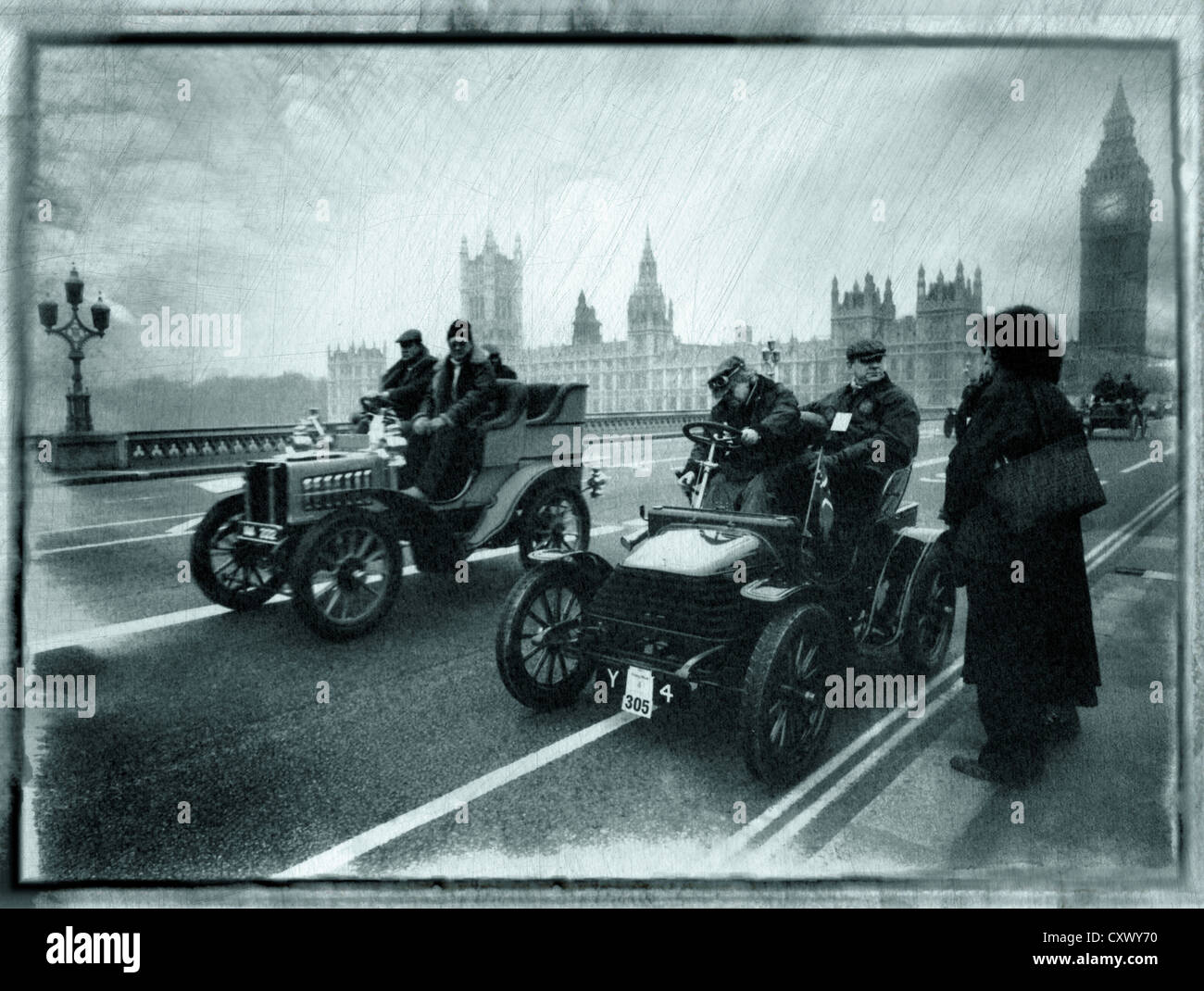 1904 Wolsley stops on Westminster bridge.While taking part in the ...