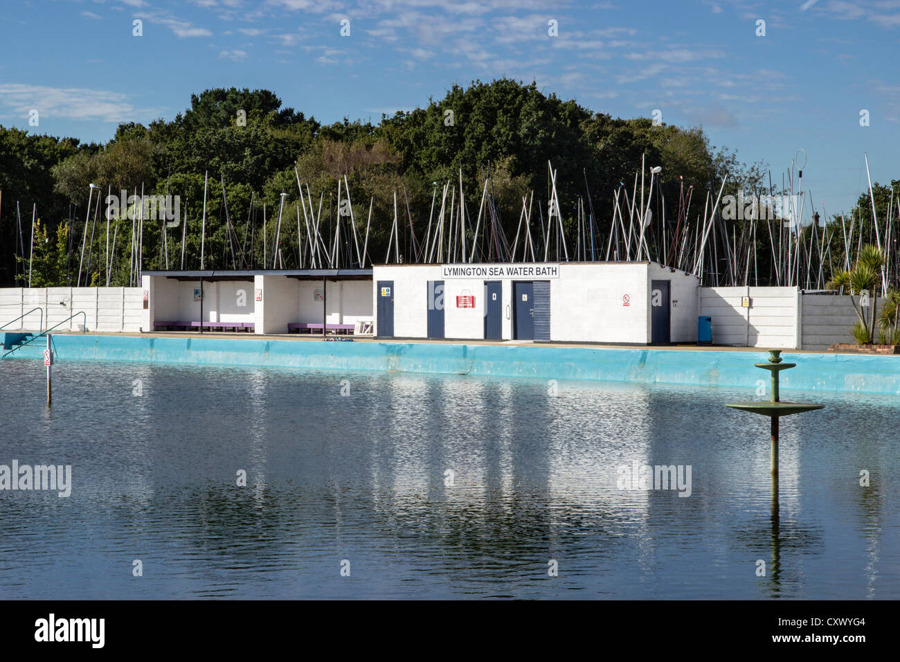 Lymington Open Air Sea Water Baths, Hampshire, England, UK. Europe ...