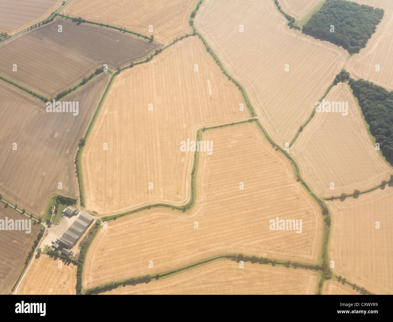 Aerial view of Kent countryside, England Stock Photo - Alamy