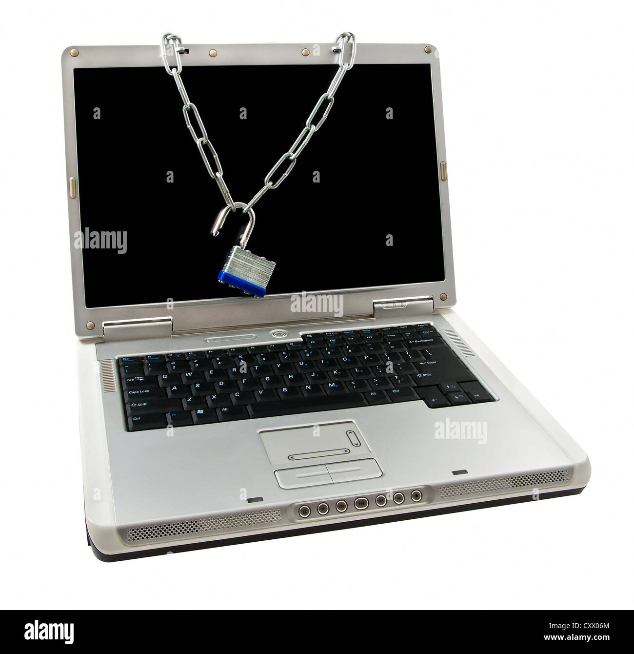 Open laptop chain hi-res stock photography and images - Alamy