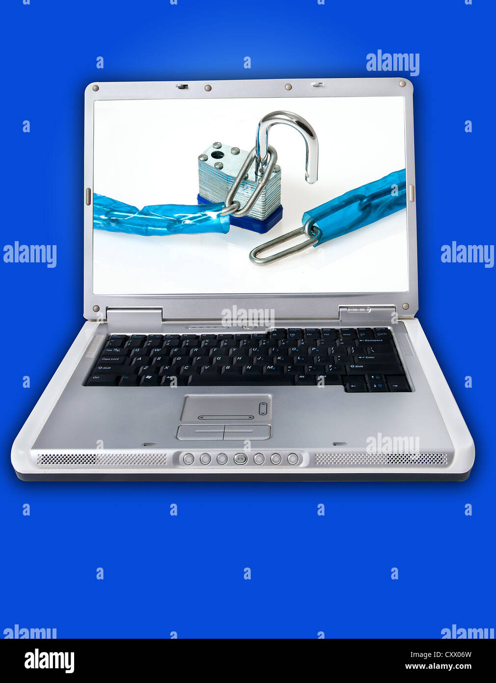 Blue lock screen hi-res stock photography and images - Alamy