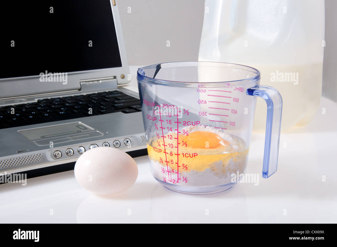 Internet cookbook trend for all sorts of foods Stock Photo - Alamy