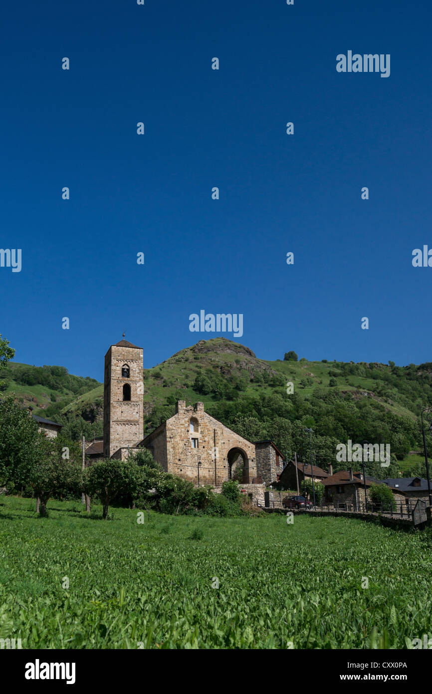 Romanesque church La Nativitat de Durro in Vall de Boí, Catalonia ...