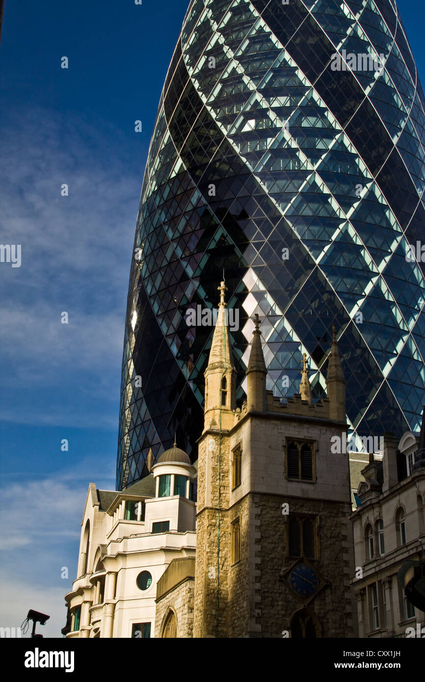 The Gherkin Building in London, England Stock Photo - Alamy