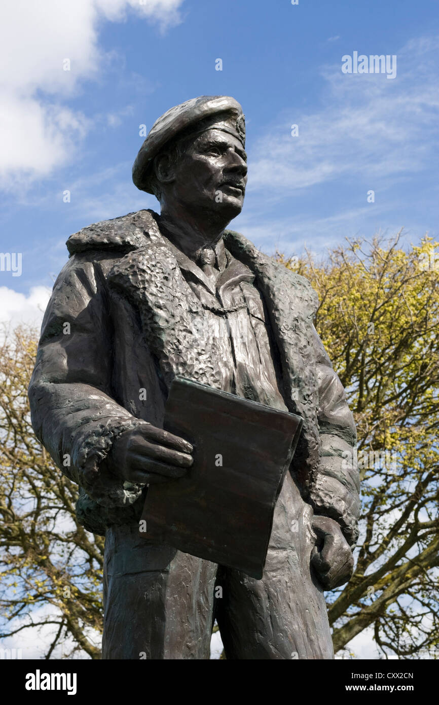 Statue of World War II commander Field Marshall Viscount Montgomery ...