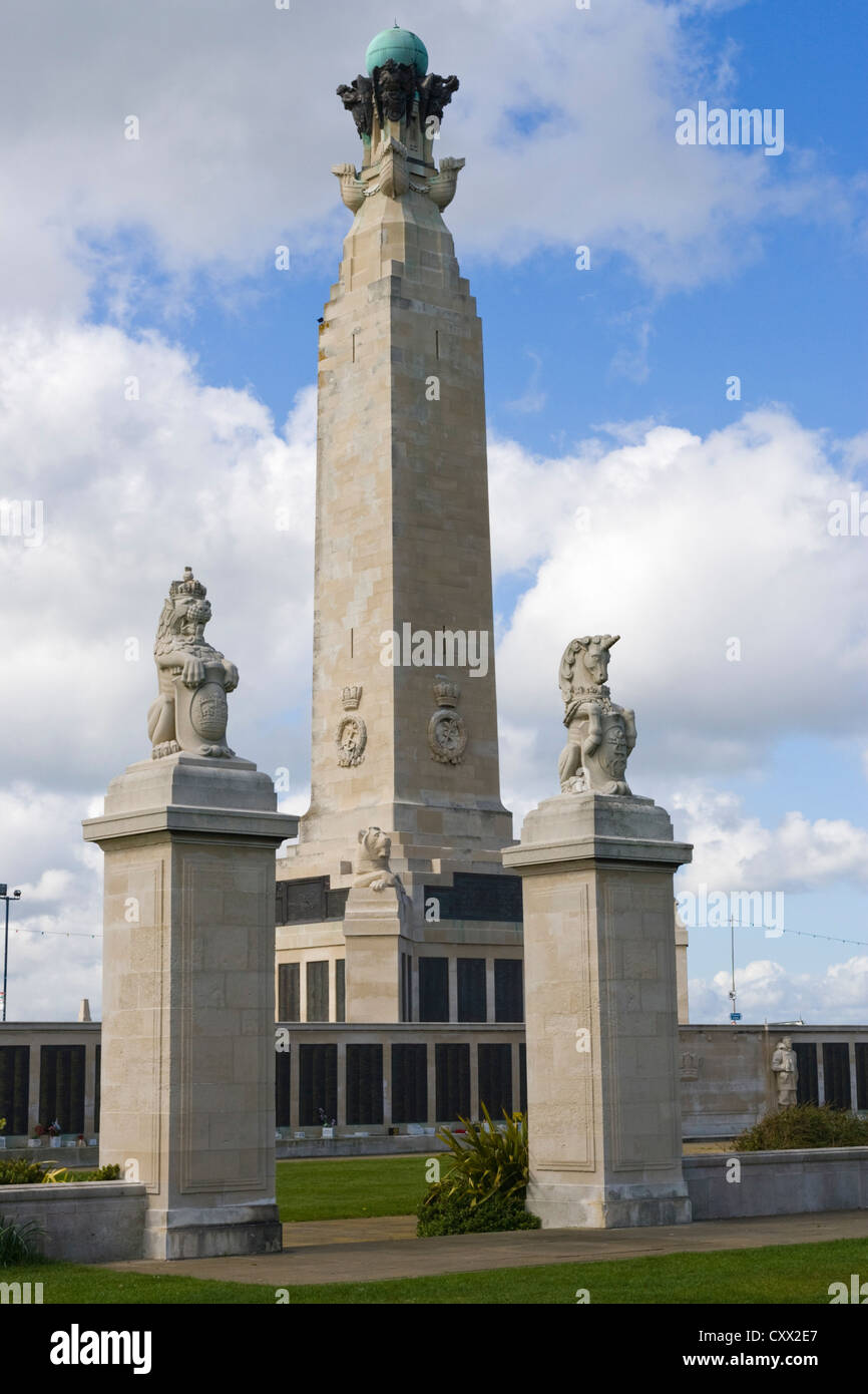 Portsmouth Naval Memorial on the seafront, Portsmouth, UK Stock Photo ...