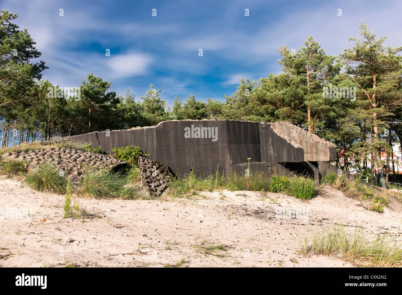 German bunker from world war hi-res stock photography and images - Alamy