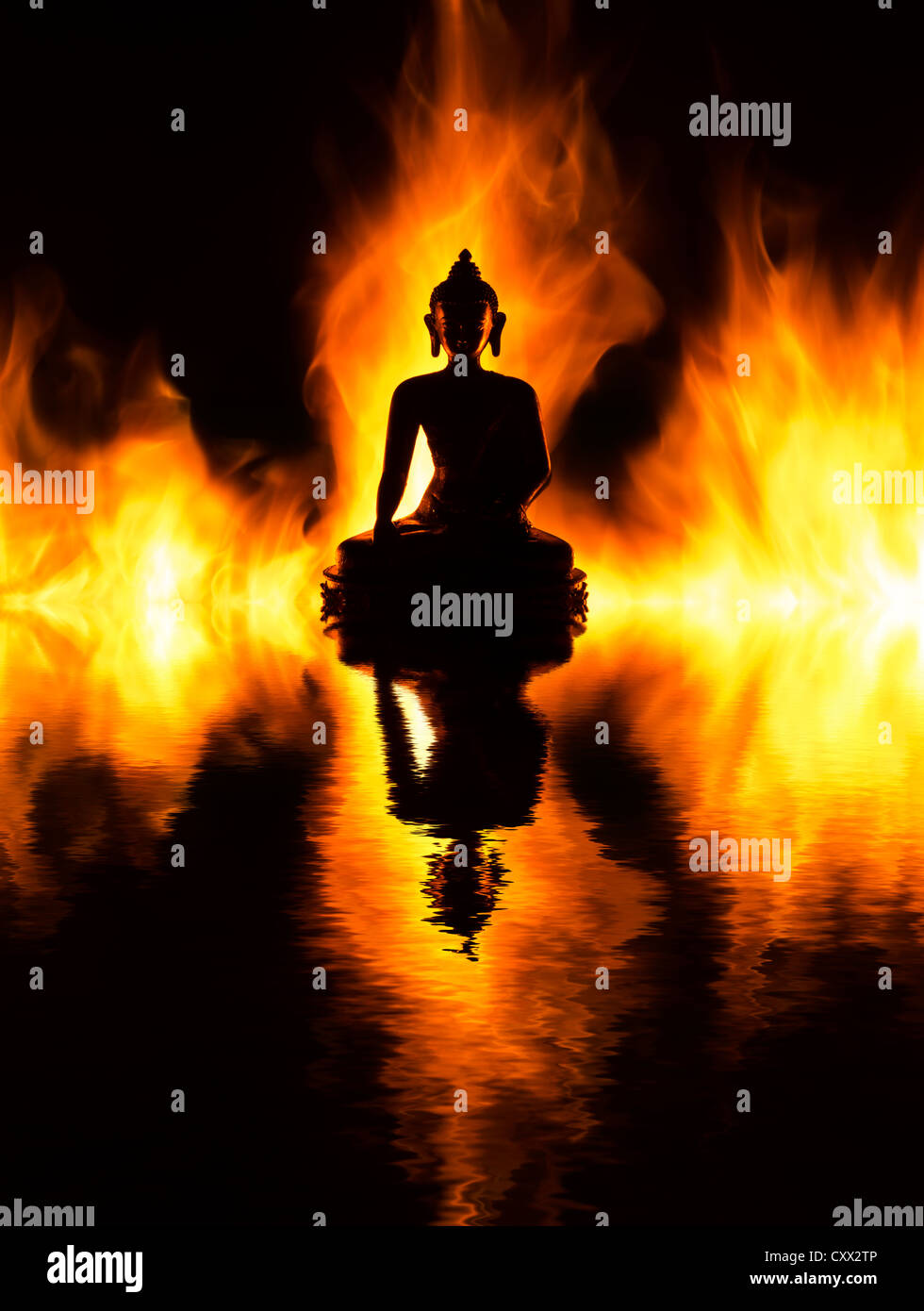 Silhouette dark figure reflection hi-res stock photography and images ...