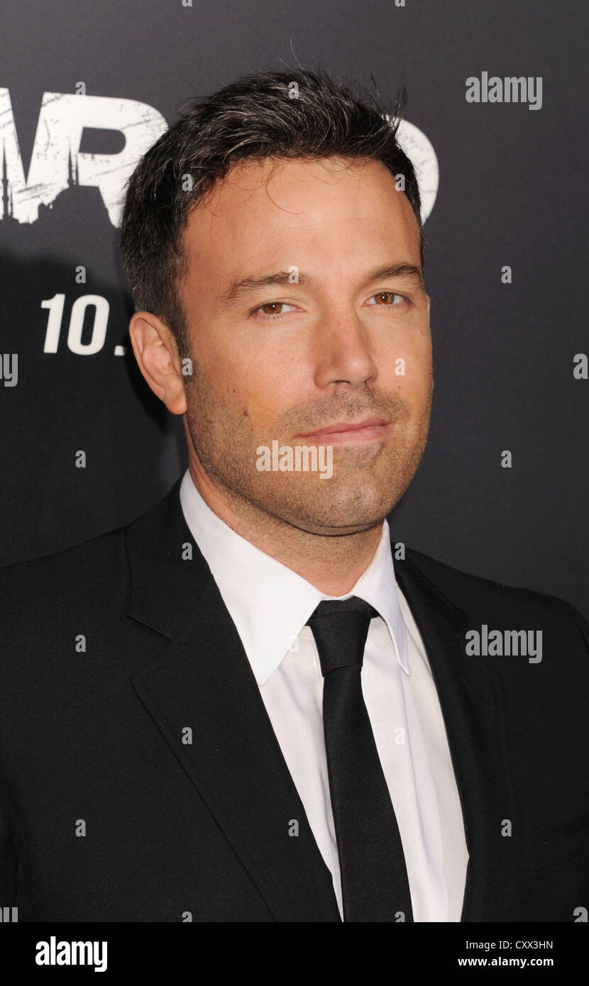 BEN AFFLECK US film actor in October 2012. Photo Jeffrey Mayer Stock ...