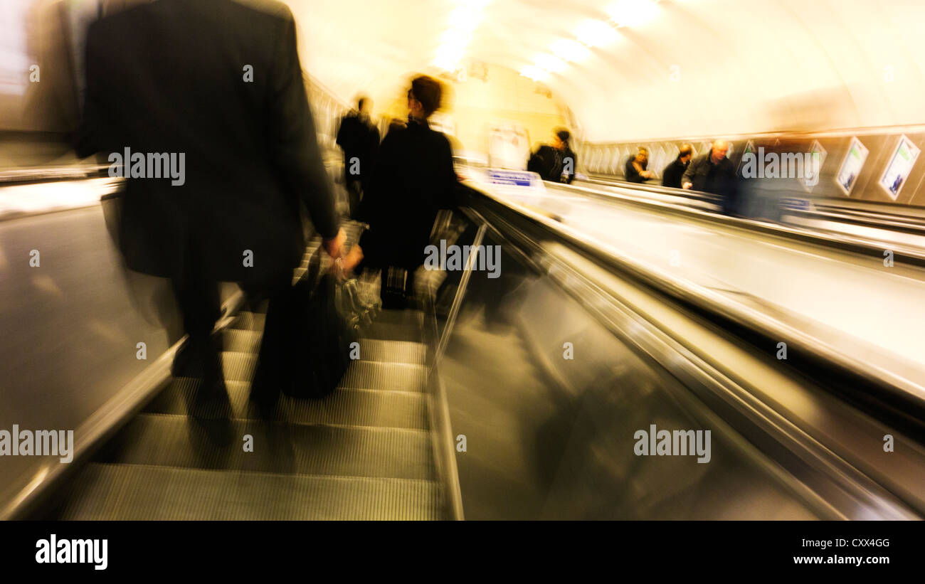 commuting on the London underground Stock Photo - Alamy
