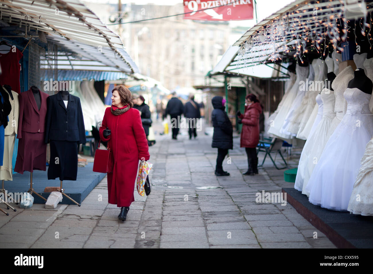 Bazar Rozyckiego market Praga Warsaw Poland Stock Photo - Alamy