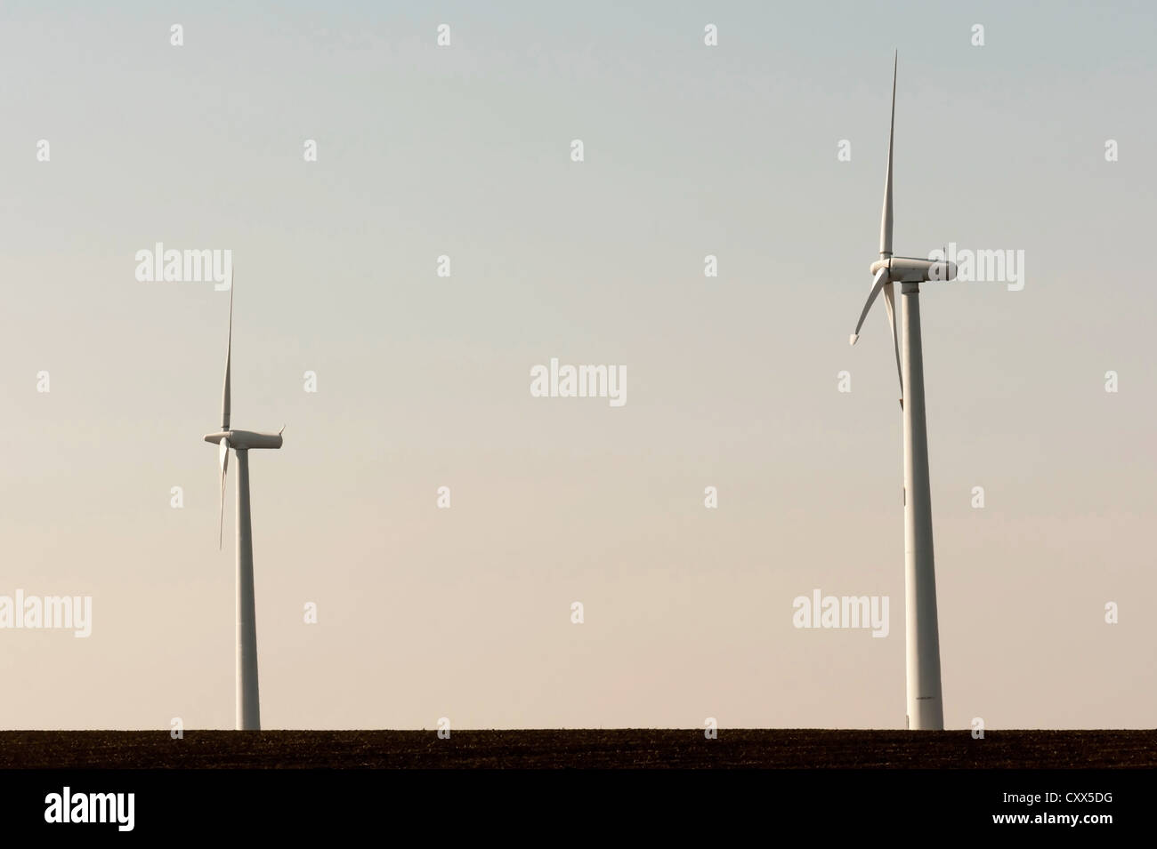 Wind generator working on the field Stock Photo - Alamy
