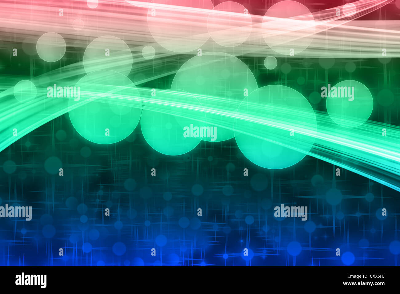 Fantastic Christmas wave design with glowing stars Stock Photo - Alamy