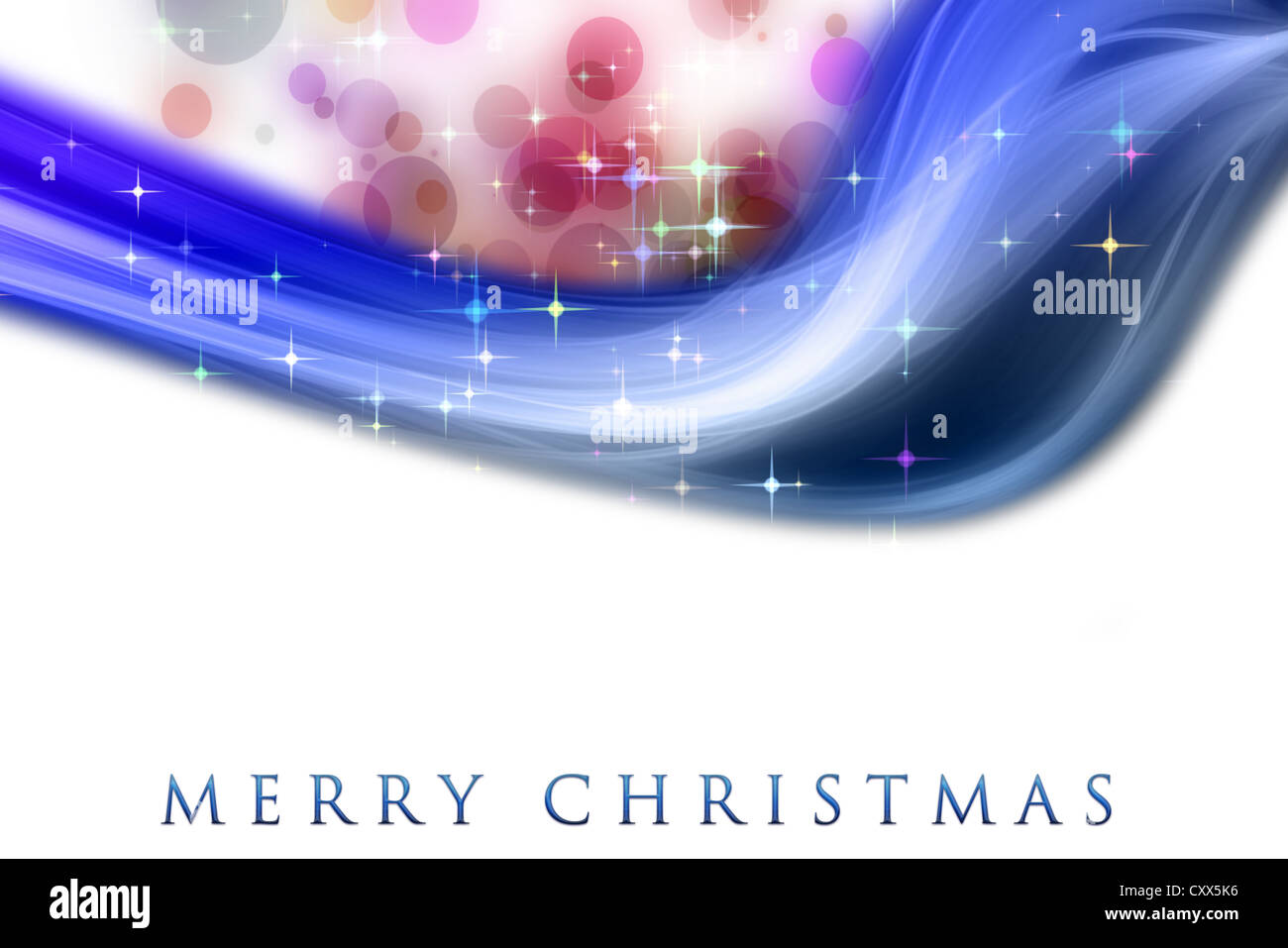 Fantastic Christmas wave design with glowing stars Stock Photo - Alamy