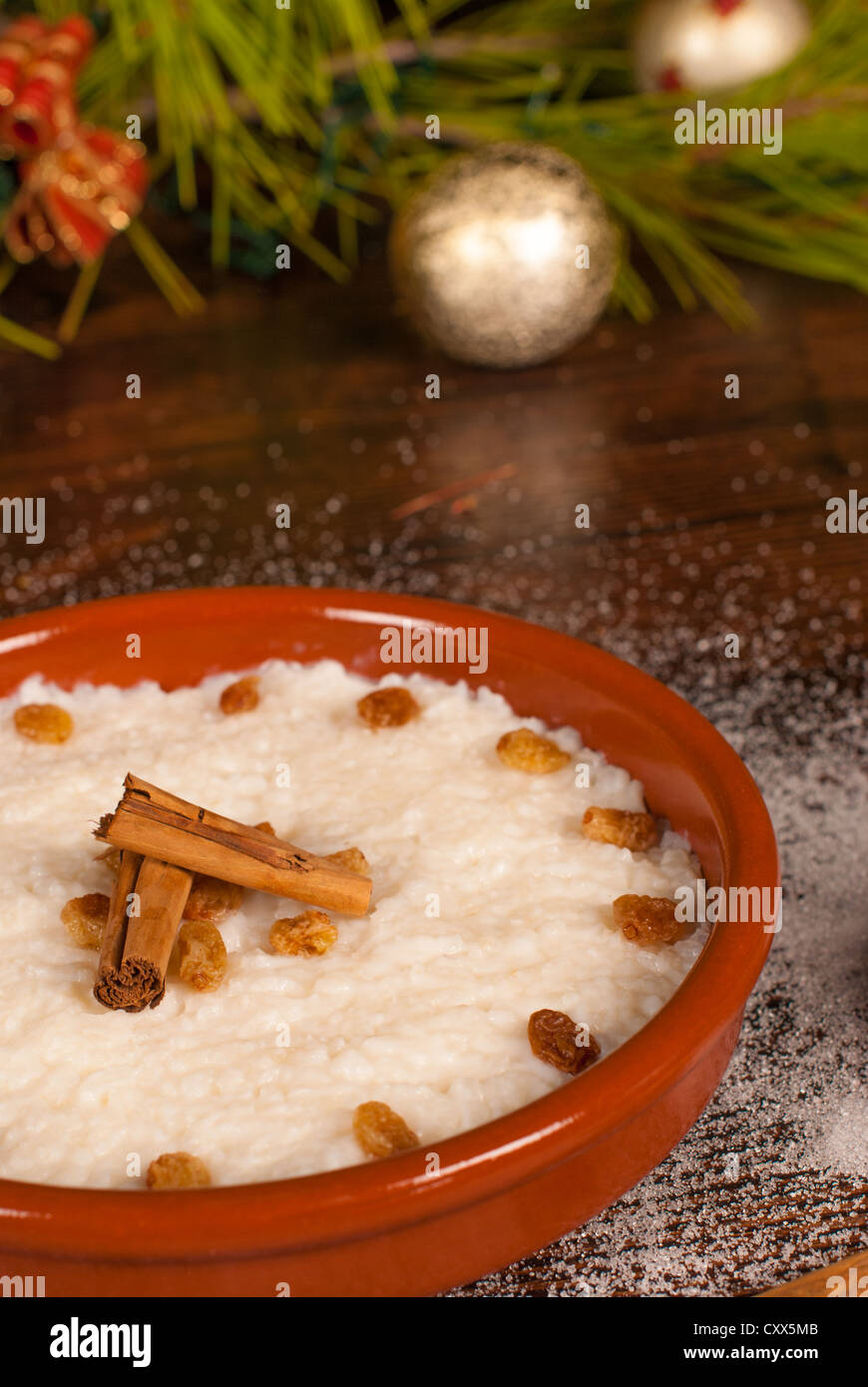 Puerto Rican arroz con dulce, a traditional Christmas treat Stock Photo ...