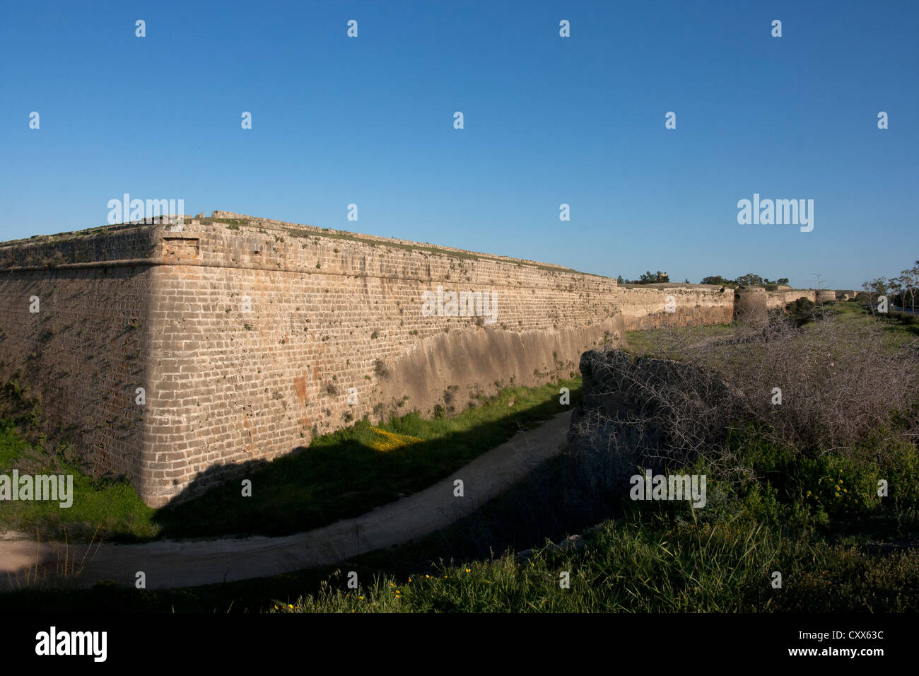 Medieval city wall City Famagusta. North Cyprus Stock Photo - Alamy