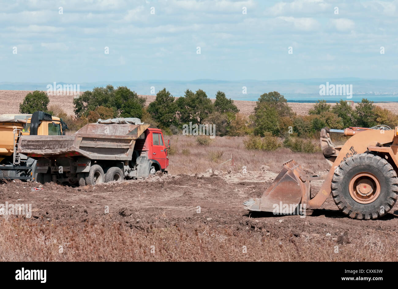 Construction and repair of roads and highways Stock Photo - Alamy