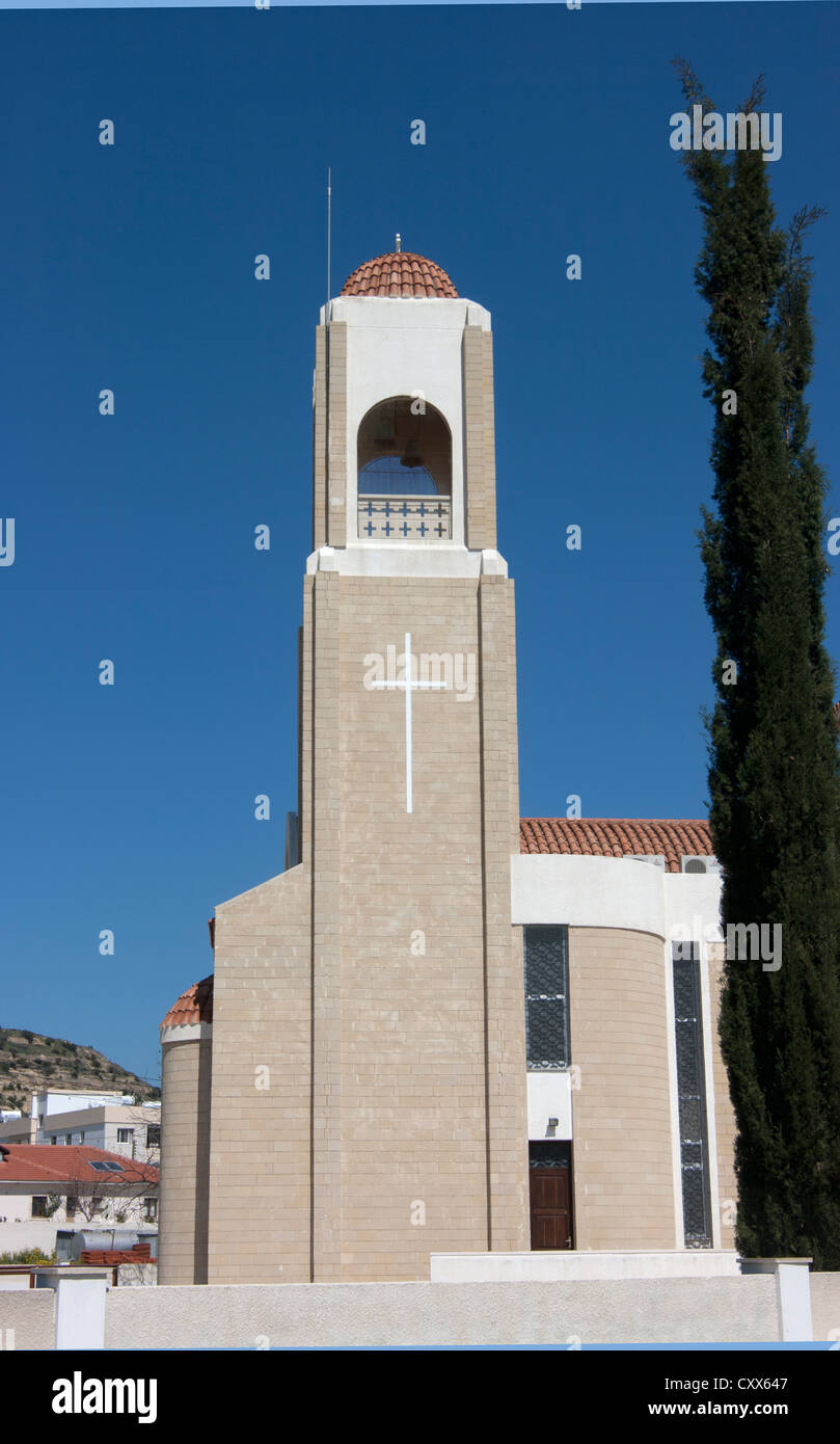 Archbishop Michail (Michael) Church, Oroklini, Cyprus Stock Photo - Alamy