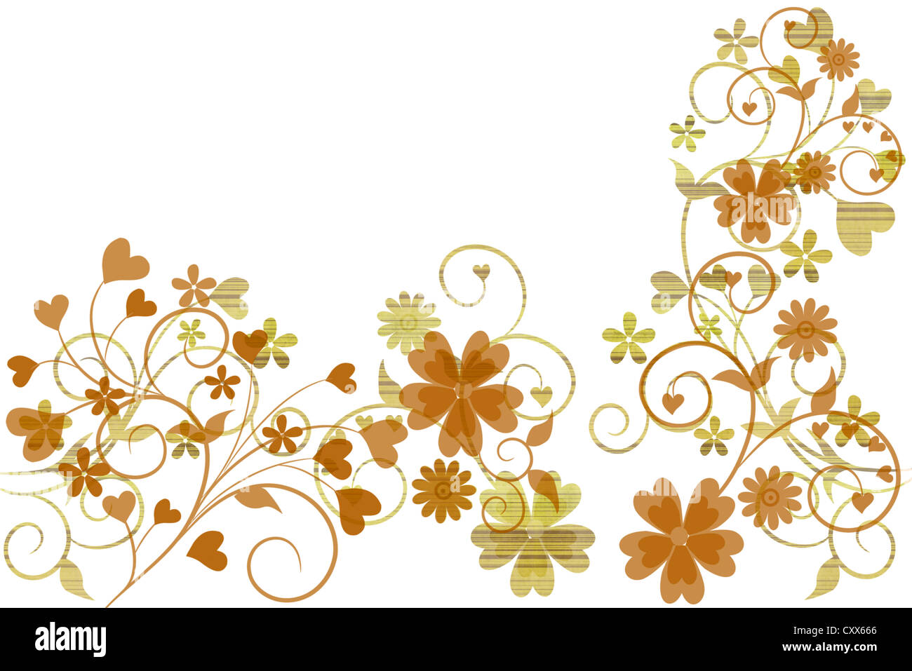 Beautiful illustrated flower background design with space for your text ...
