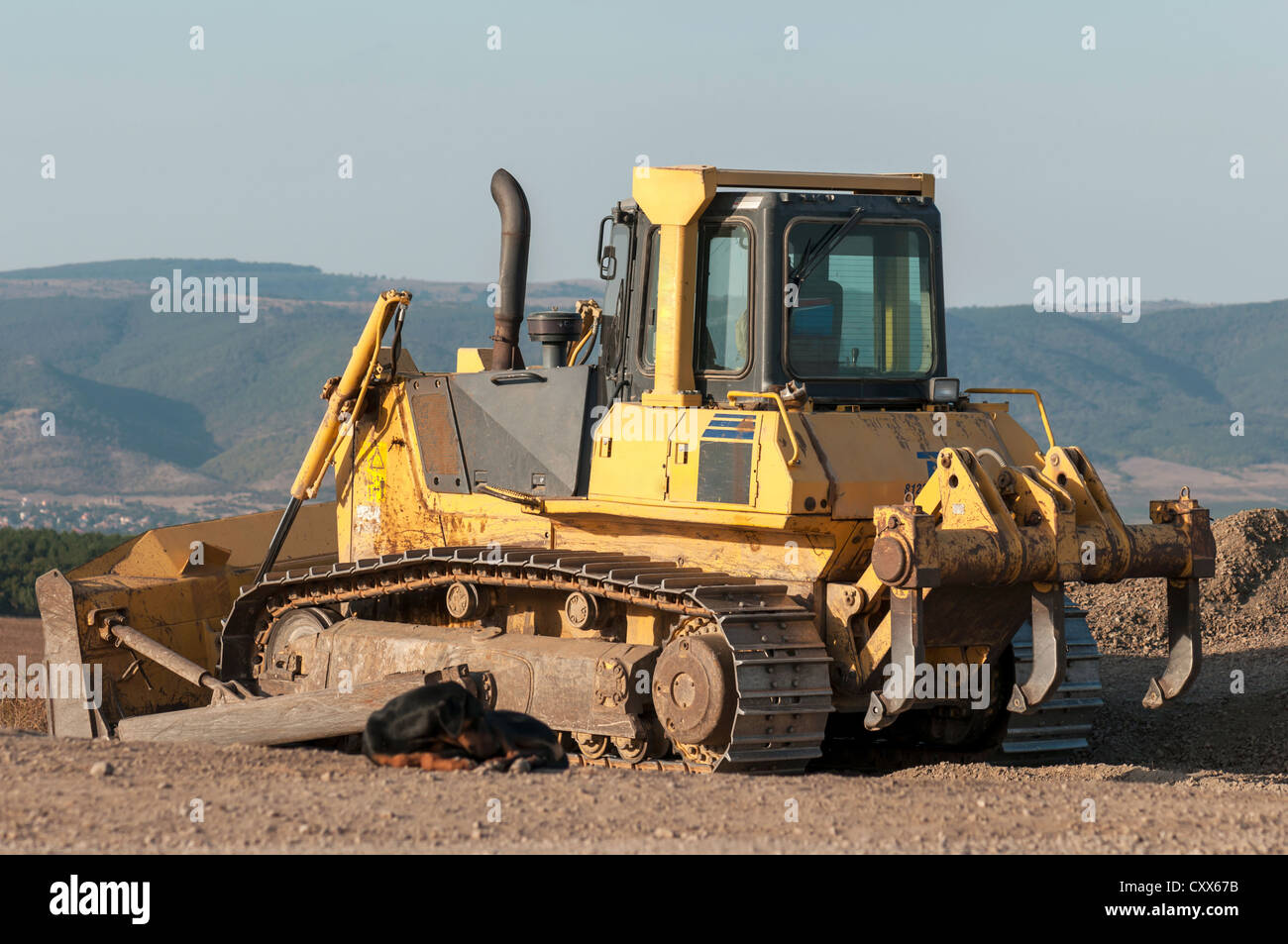 Construction and repair of roads and highways Stock Photo - Alamy