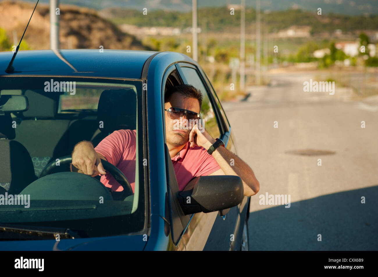 Frustrated Driver Traffic Jam Stock Photos & Frustrated Driver Traffic Jam Stock Images - Alamy