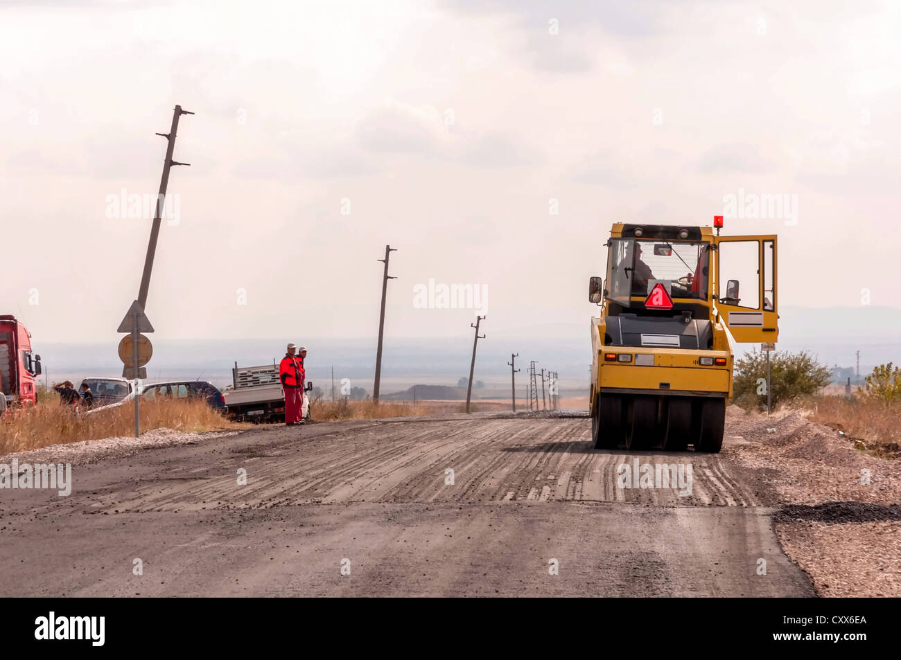 Construction and repair of roads and highways Stock Photo - Alamy