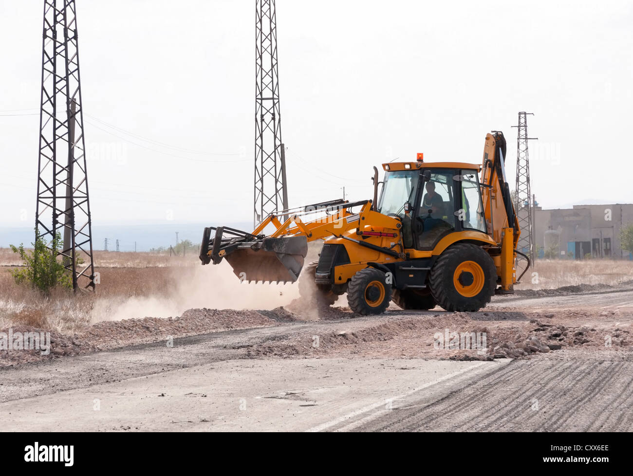 Construction and repair of roads and highways Stock Photo - Alamy