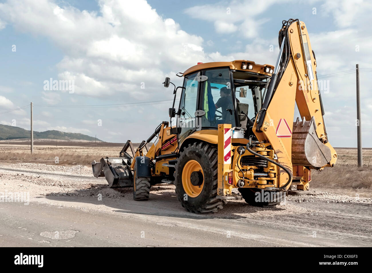 Construction and repair of roads and highways Stock Photo - Alamy