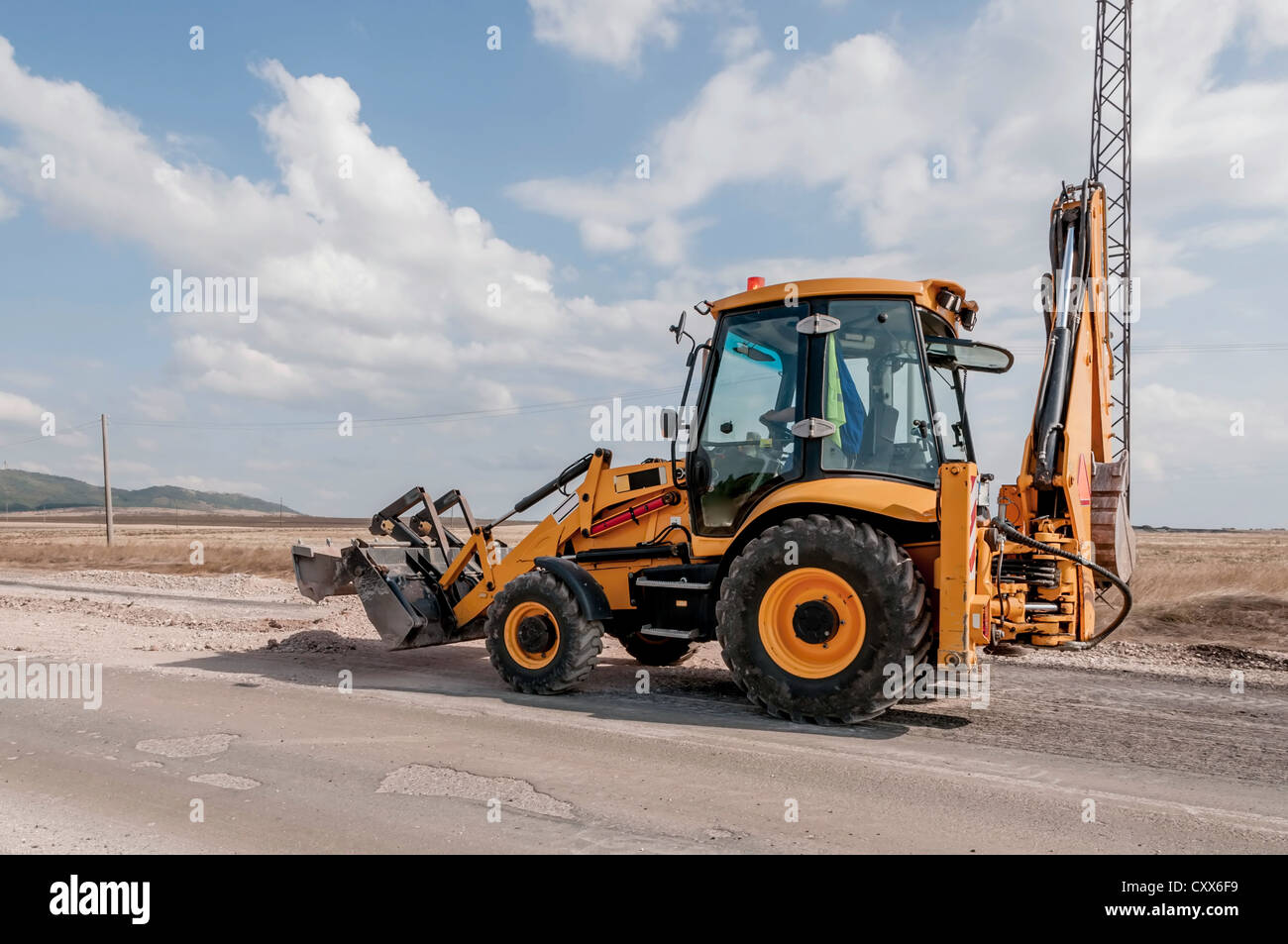 Construction and repair of roads and highways Stock Photo - Alamy