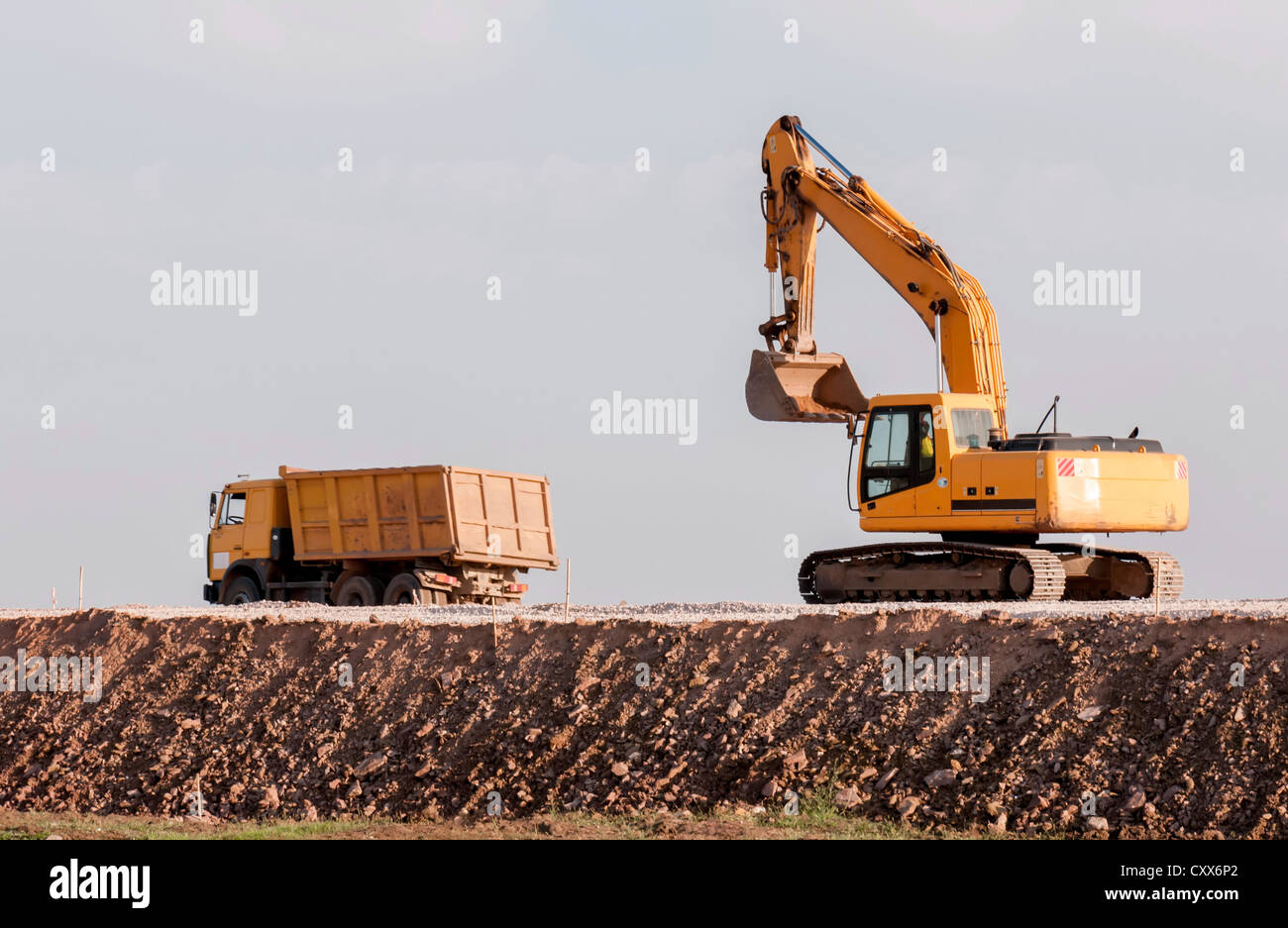 Construction and repair of roads and highways Stock Photo - Alamy