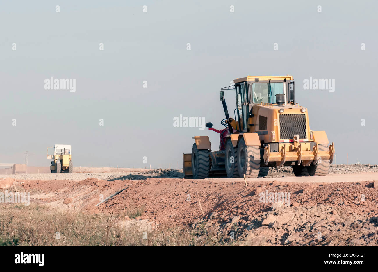 Construction and repair of roads and highways Stock Photo - Alamy