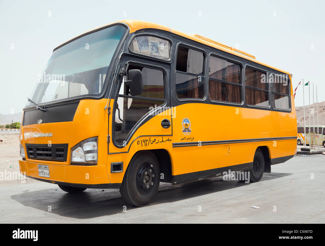 Egyptian school bus in Sinai, Egypt Stock Photo - Alamy
