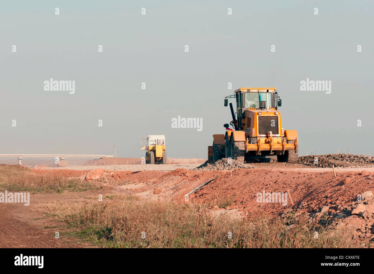 Construction and repair of roads and highways Stock Photo - Alamy