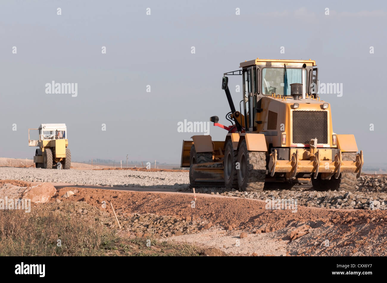 Construction and repair of roads and highways Stock Photo - Alamy