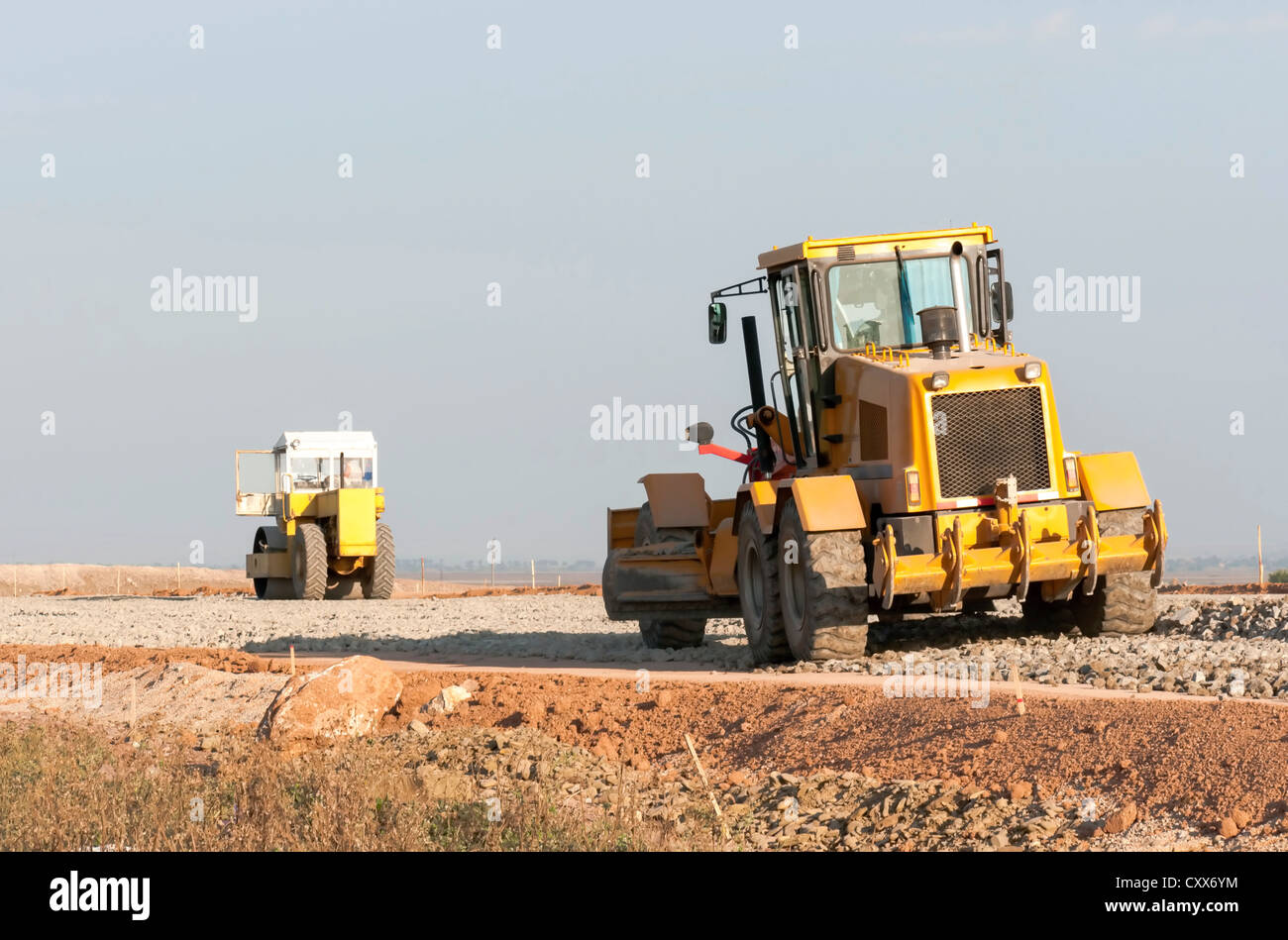 Construction and repair of roads and highways Stock Photo - Alamy