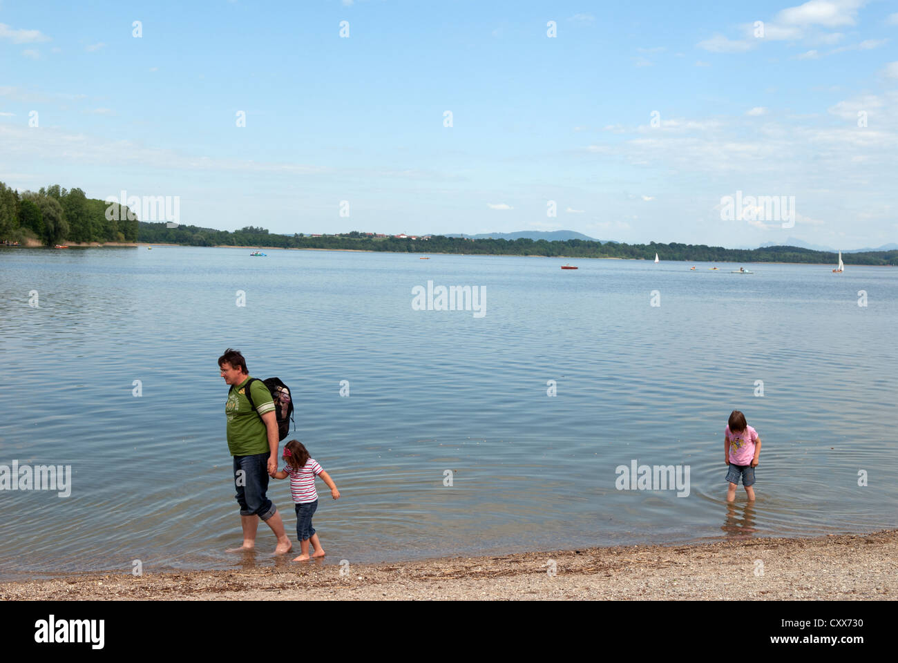Waging am See Bavaria Germany German lake Stock Photo - Alamy