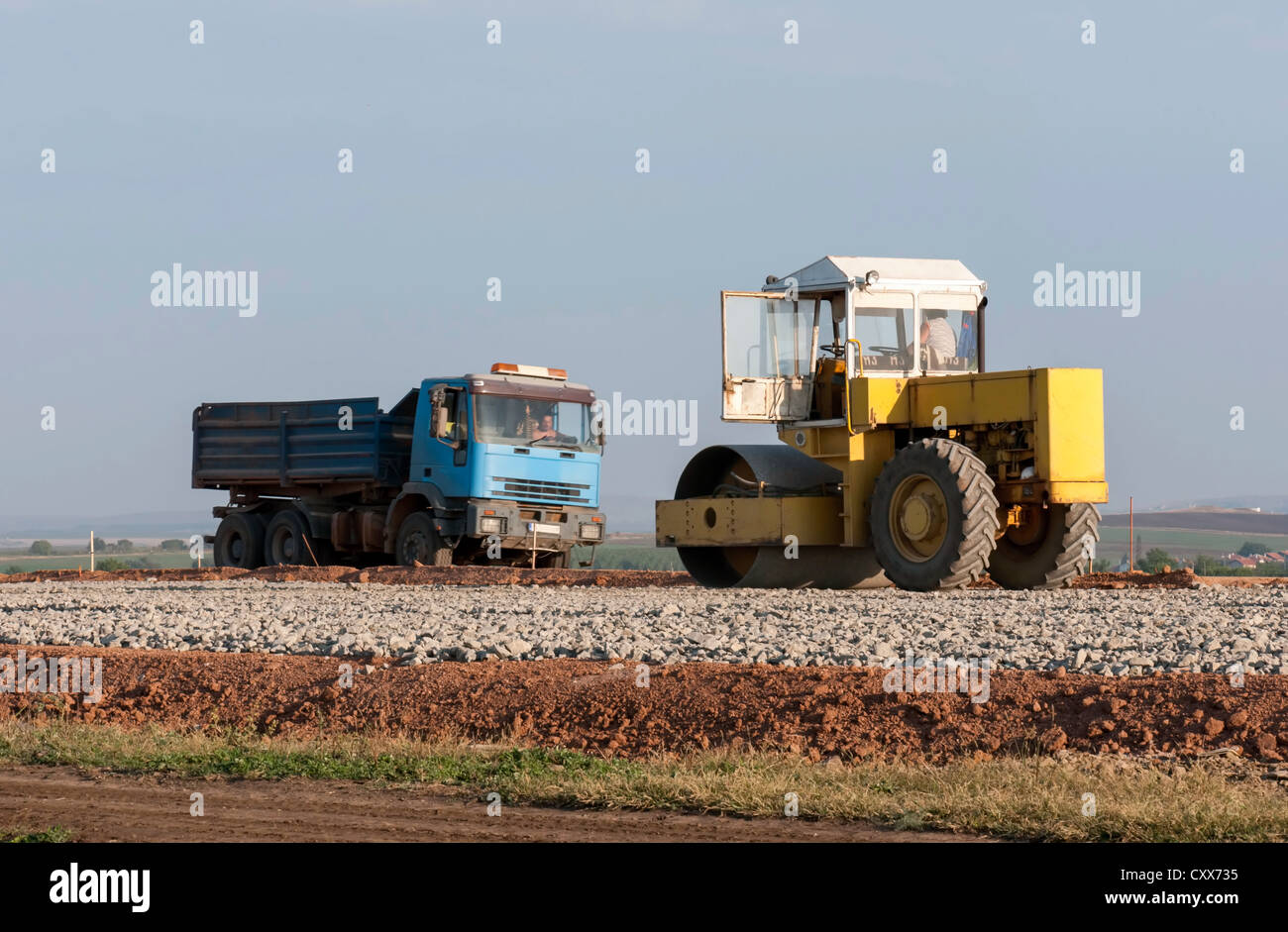 Construction and repair of roads and highways Stock Photo - Alamy
