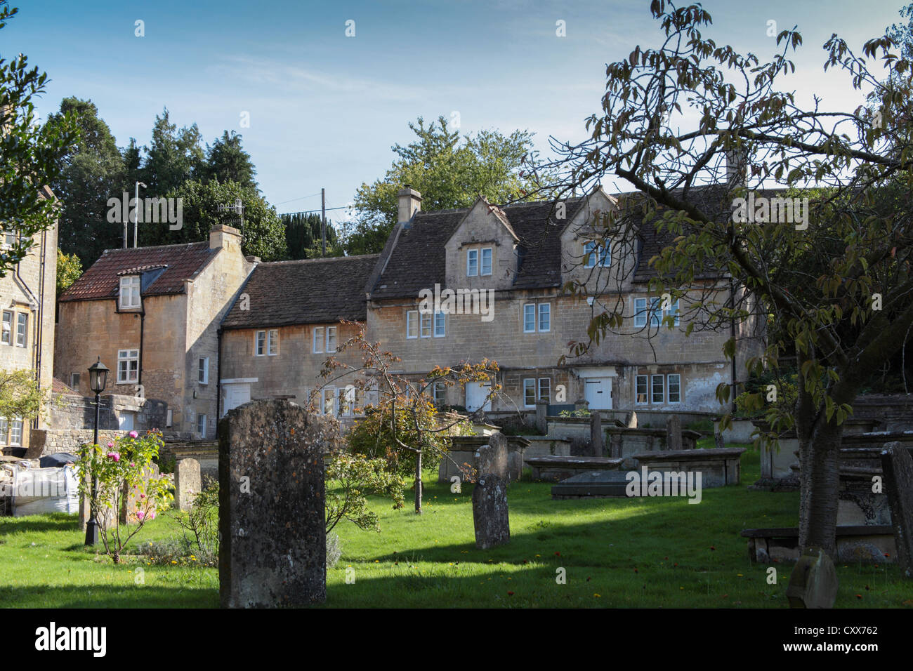 Graveyard of St Thomas a Beckett church, Box Village, Corsham ...