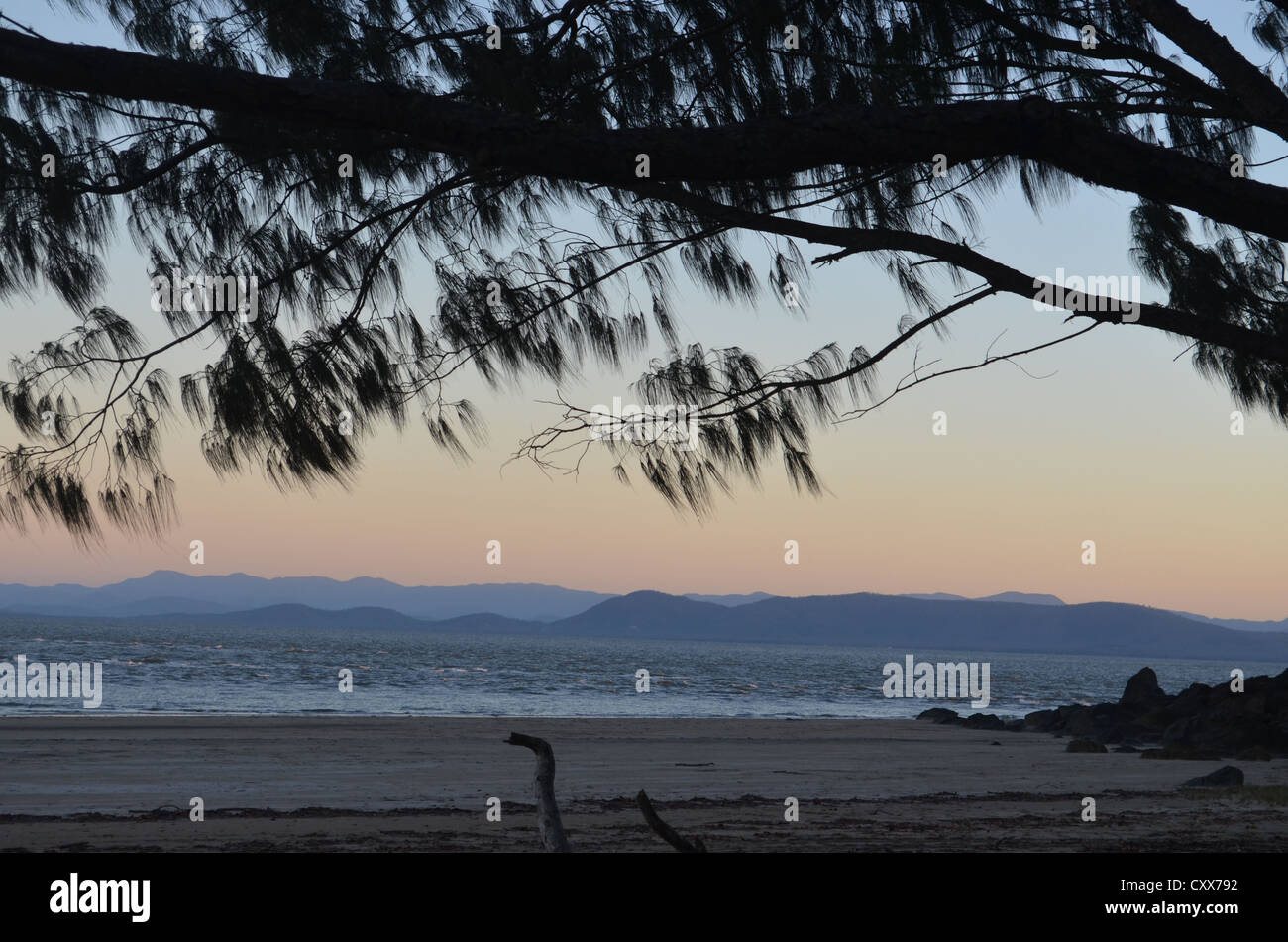Conway Beach Airlie Beach Australia Sunset Stock Photo - Alamy