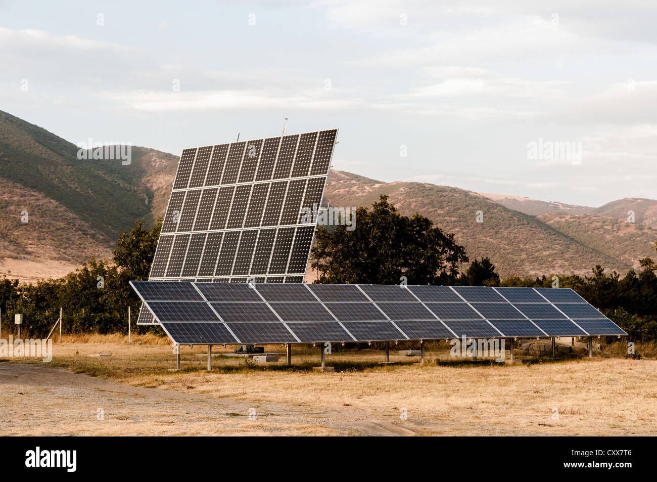 Solar panels (alternative energy Stock Photo - Alamy