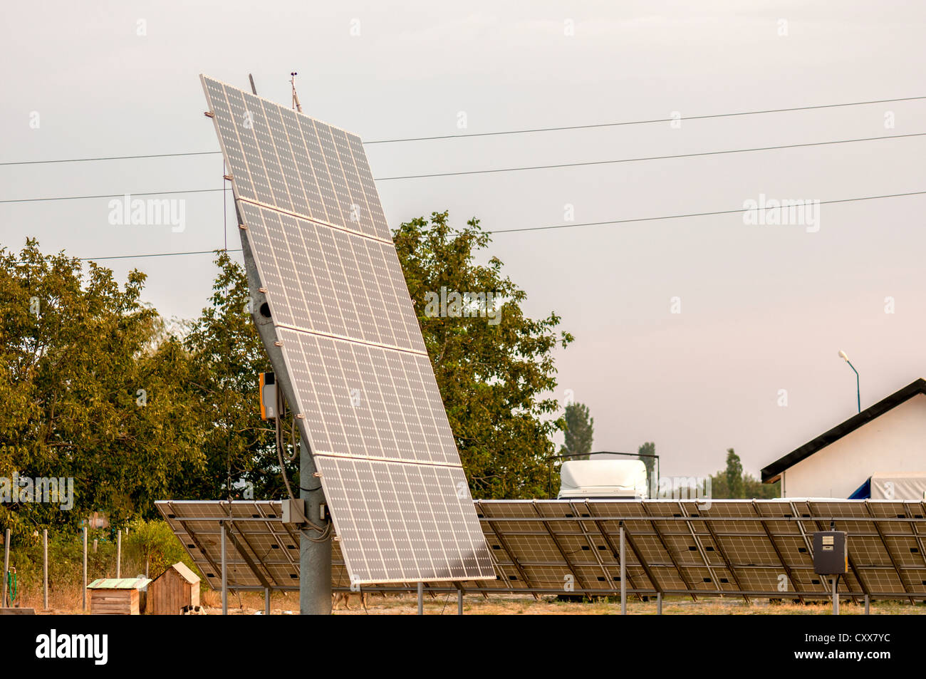 Solar panels (alternative energy Stock Photo - Alamy