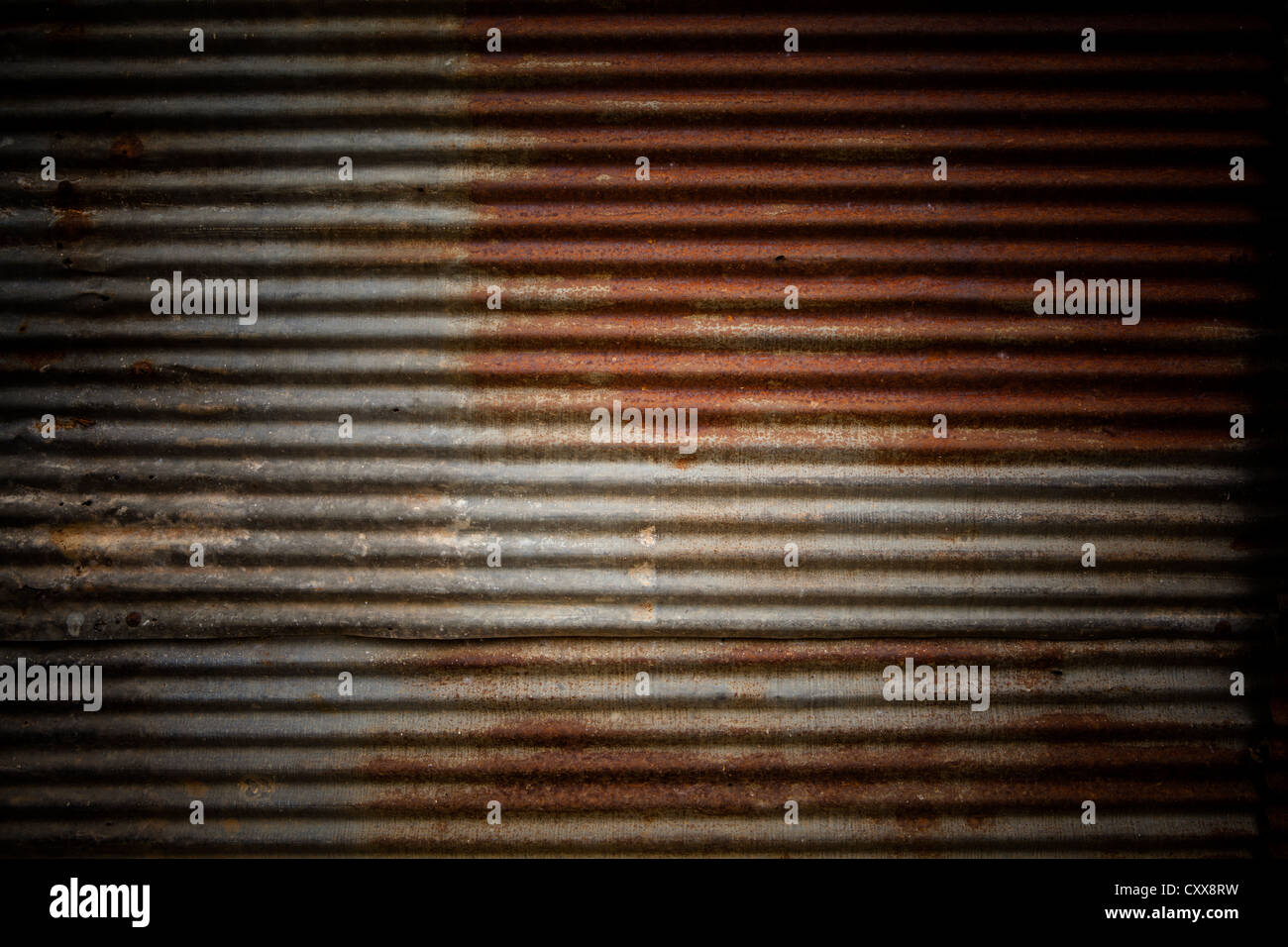 Old galvanized steel Stock Photo - Alamy